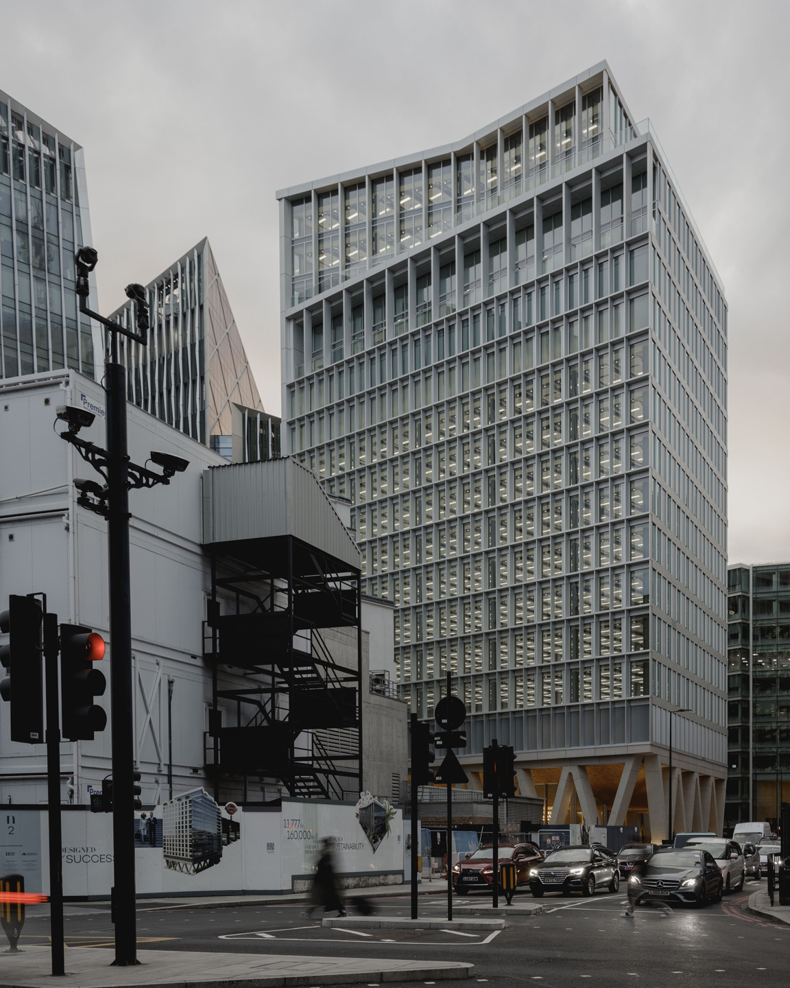 Lynch Architects completes colonnaded 18-storey office building in Victoria