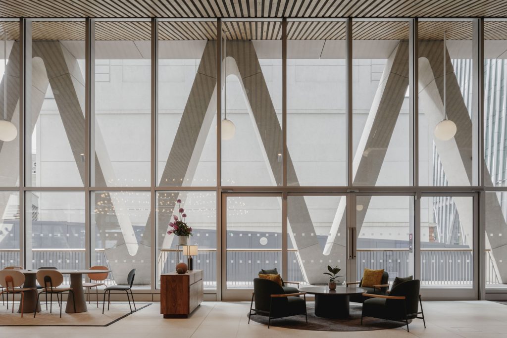 Lynch Architects completes colonnaded 18-storey office building in Victoria