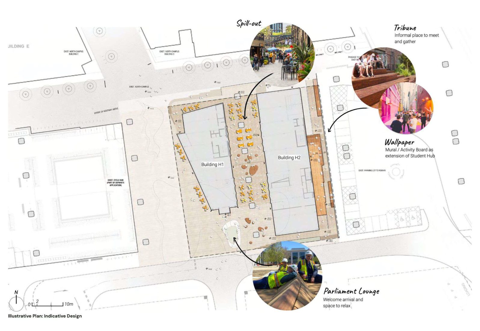 Turner Works reveals contest-winning Imperial student hub below Westway
