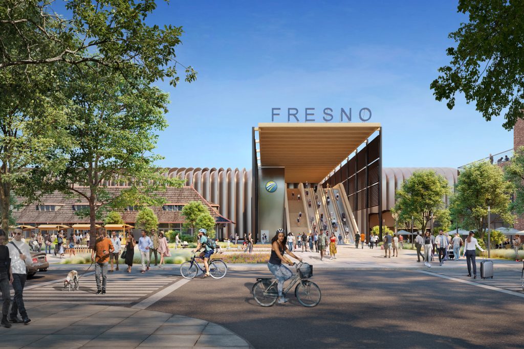 Fosters and Arup unveil Californian high-speed rail station designs