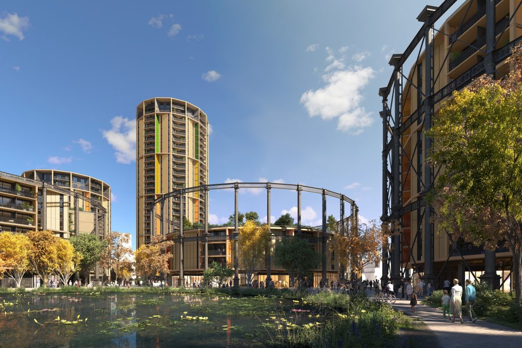 RSHP gets go-ahead on east London gasholder housing scheme
