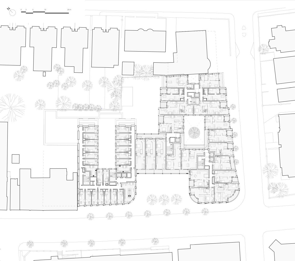 DLA Architecture completes colonnaded YMCA in Wimbledon
