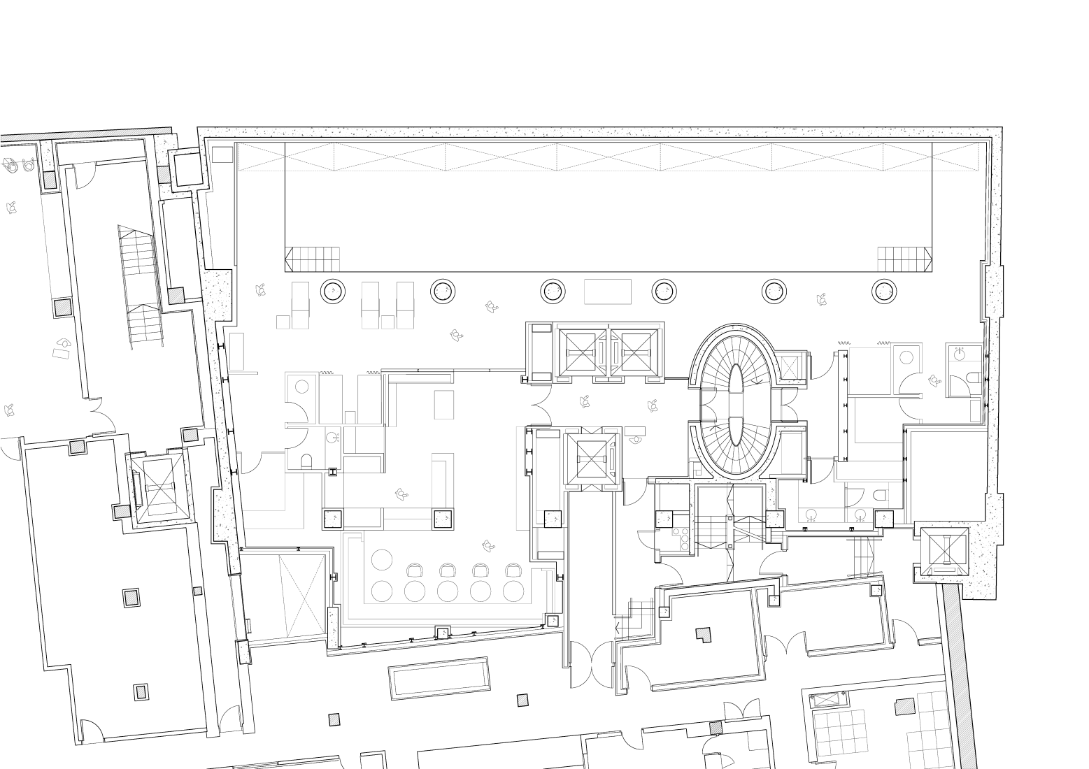 RSHP completes luxury London hotel with part-suspended floor structure