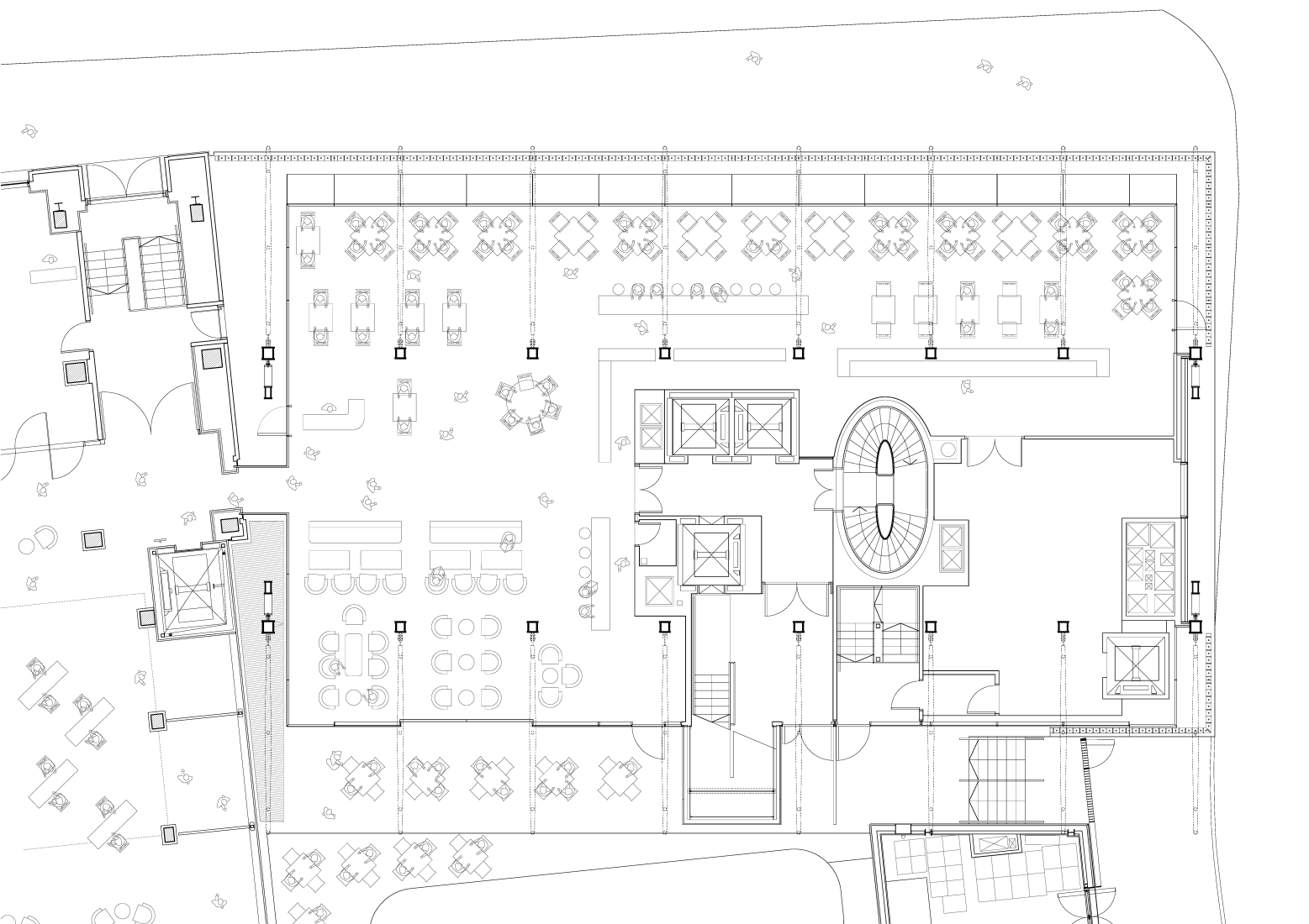 RSHP completes luxury London hotel with part-suspended floor structure