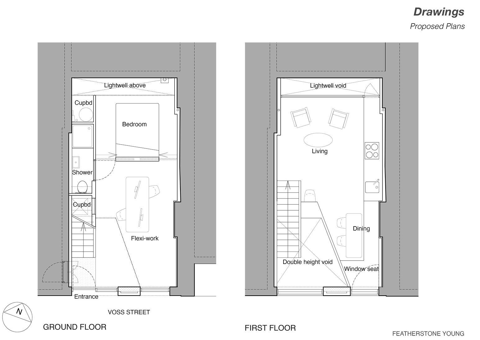 Featherstone Young adapts lock-up garage as two-storey studio