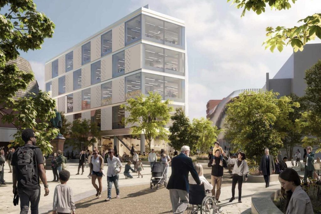 Shedkm unveils office scheme for ACME Swansea masterplan