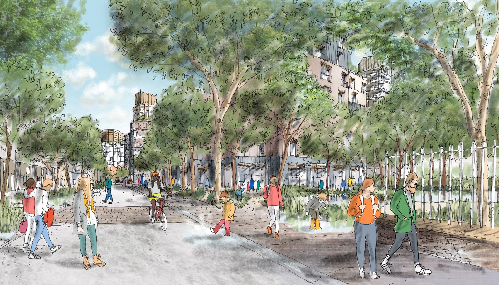 Studio Egret West reveals plans for 4,500-home Holt Town scheme in ...