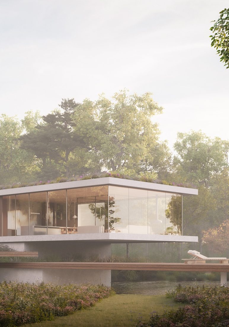 PAD Studio unveils plans for lakeside country house in New Forest