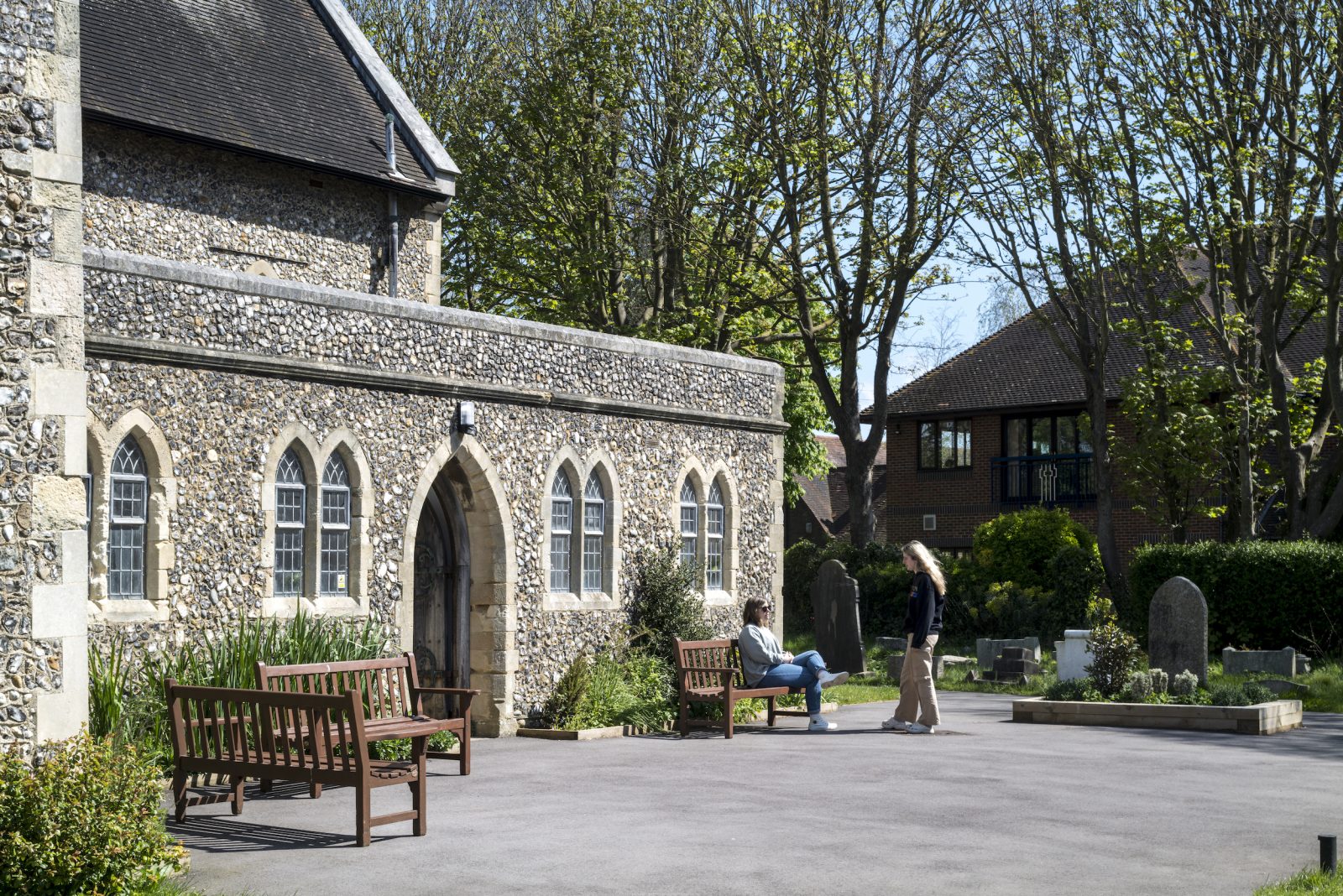 John Puttick Associates refurbishes Hove church, adding timber porch