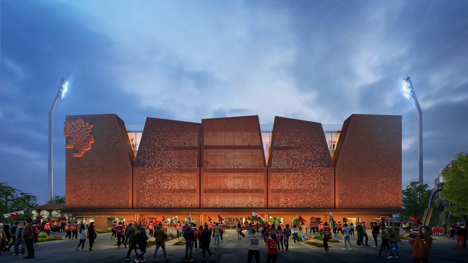 Populous wins approval for new stand at Wrexham football club