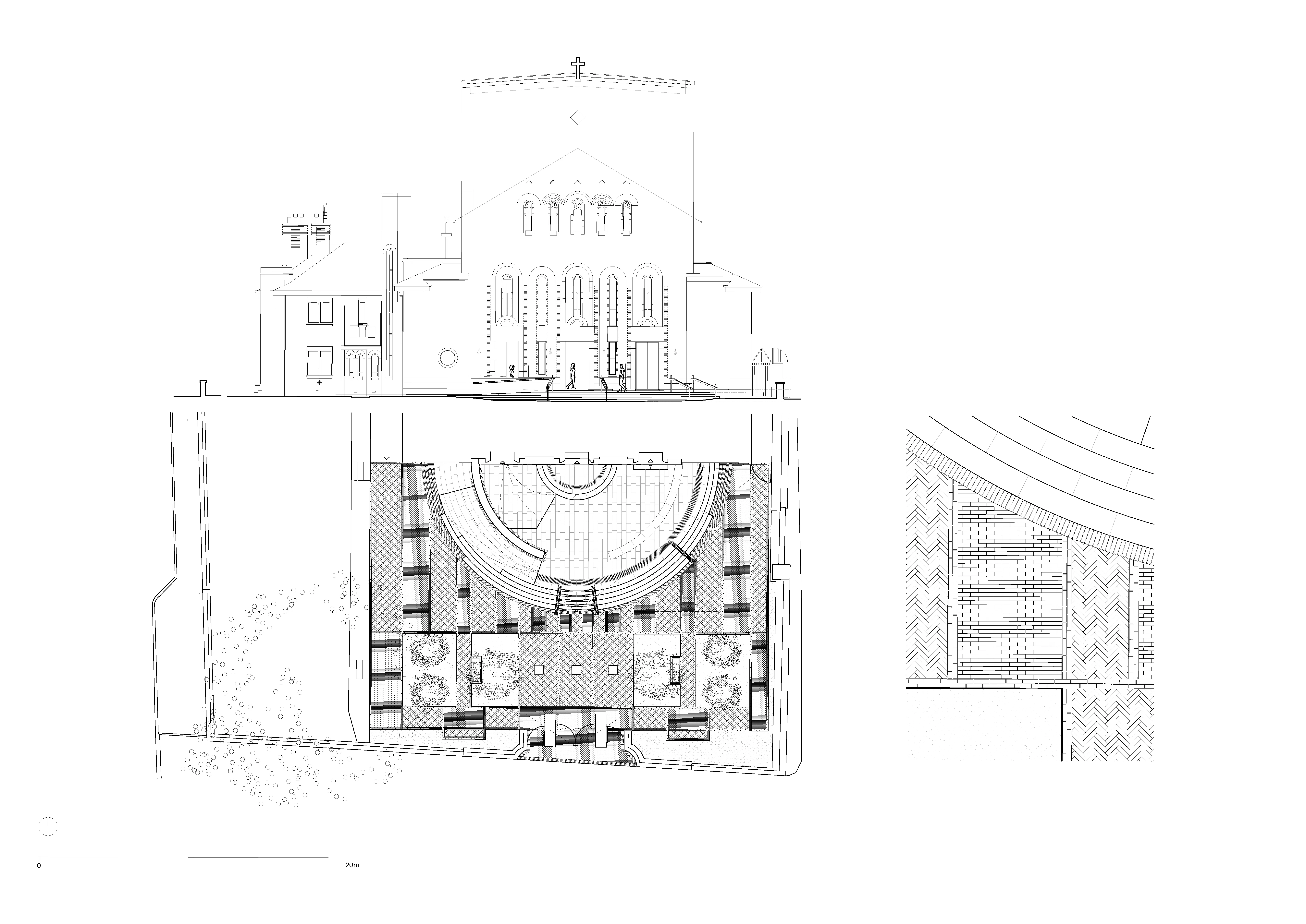Loader Monteith creates piazza-like forecourt to Gillespie, Kidd & Coia ...