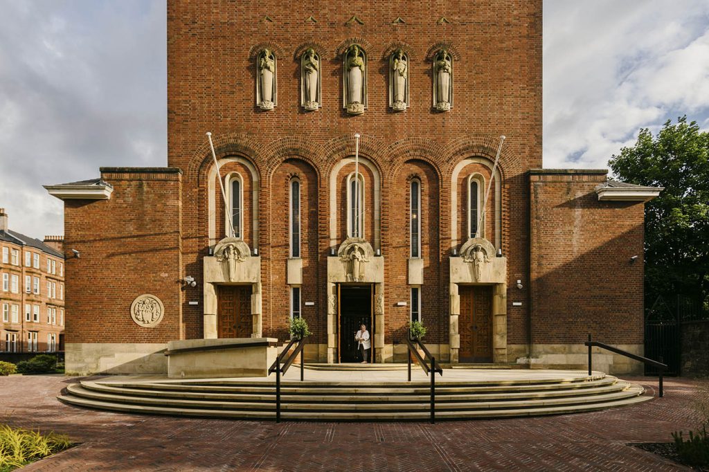 Loader Monteith creates piazza-like forecourt to Gillespie, Kidd & Coia ...