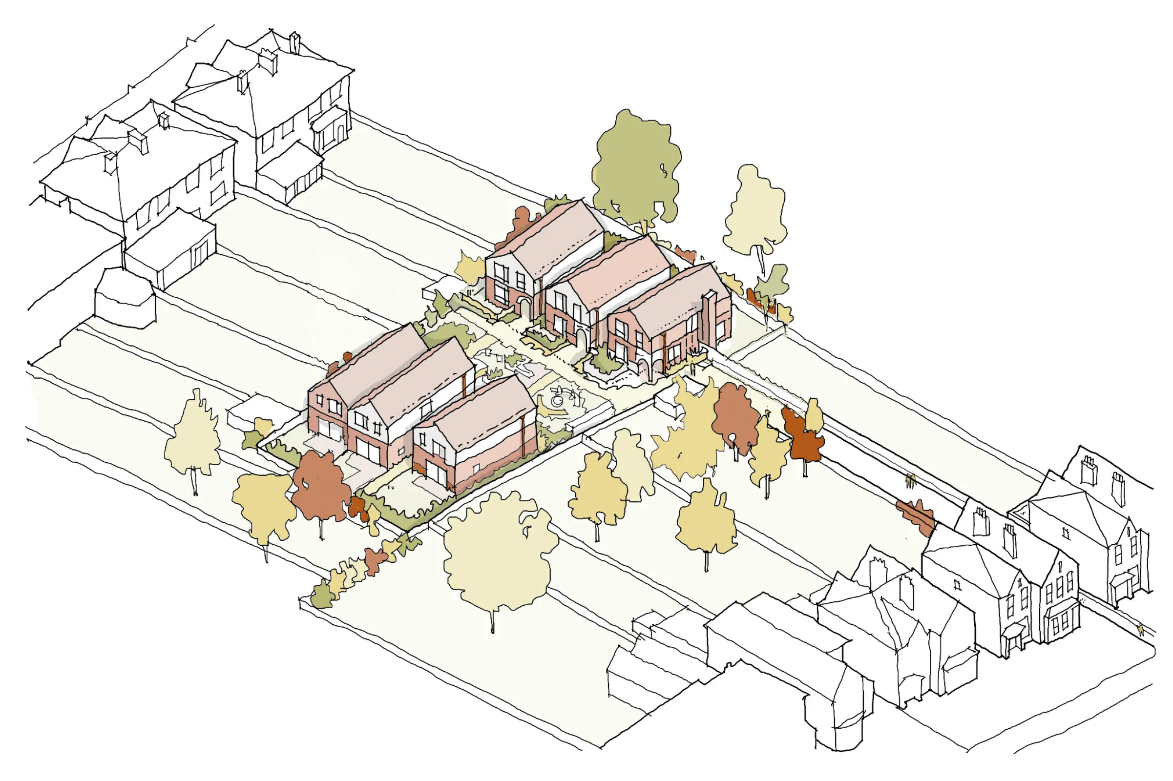 Dowen Farmer submits plans for backland homes in south-east London
