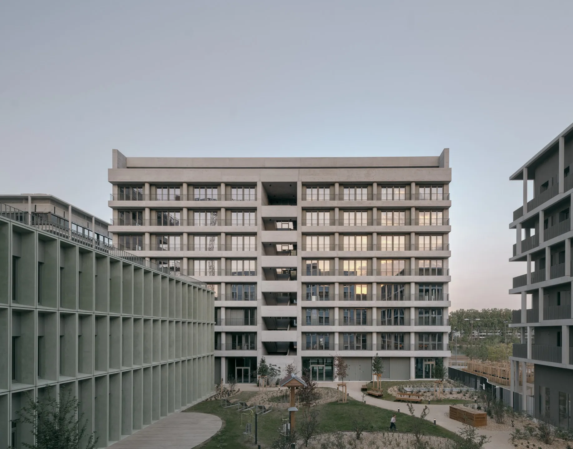Chipperfield completes three buildings in new quarter of Lyon