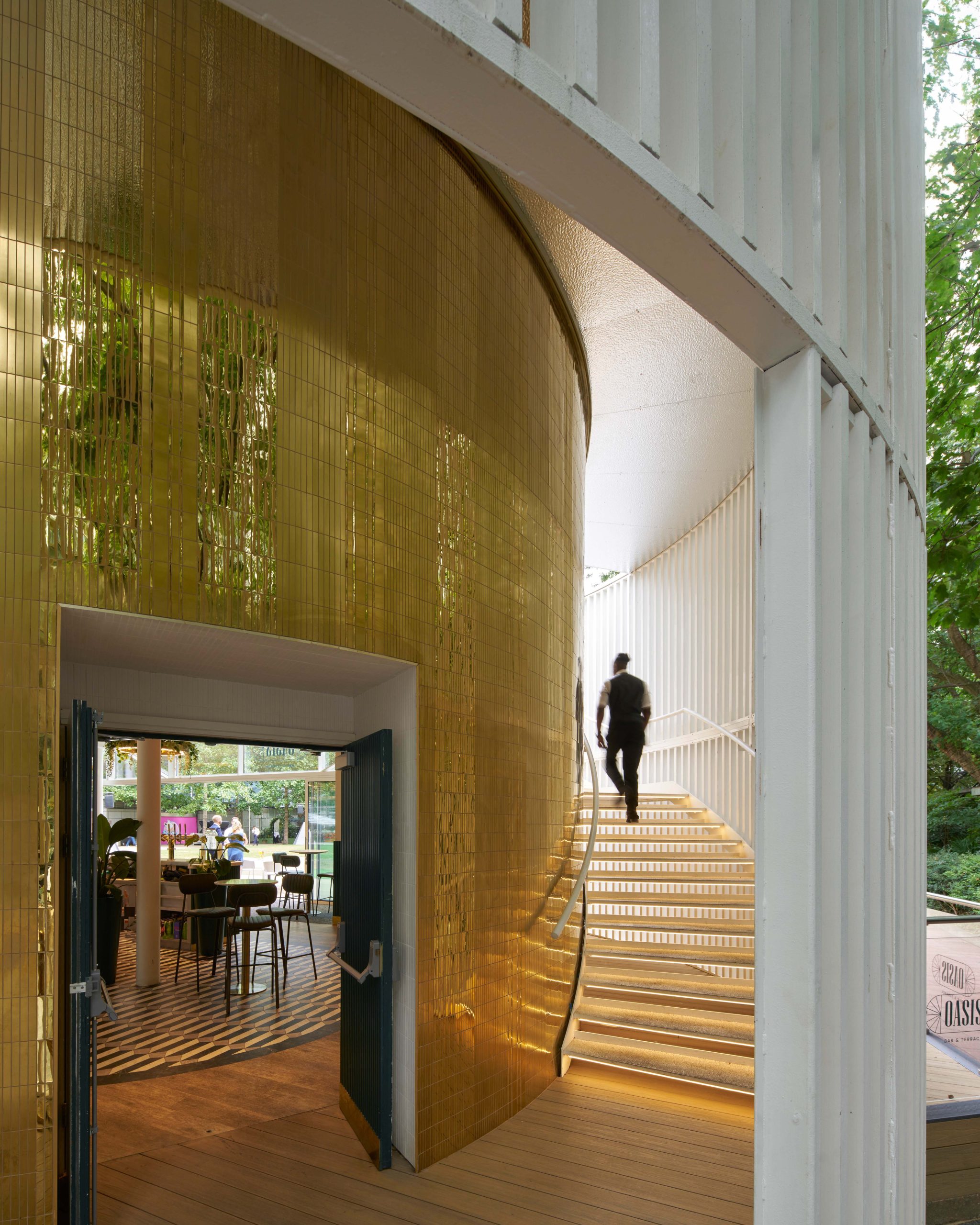 Givanni Associates completes two-tier glass and steel pavilion for ...