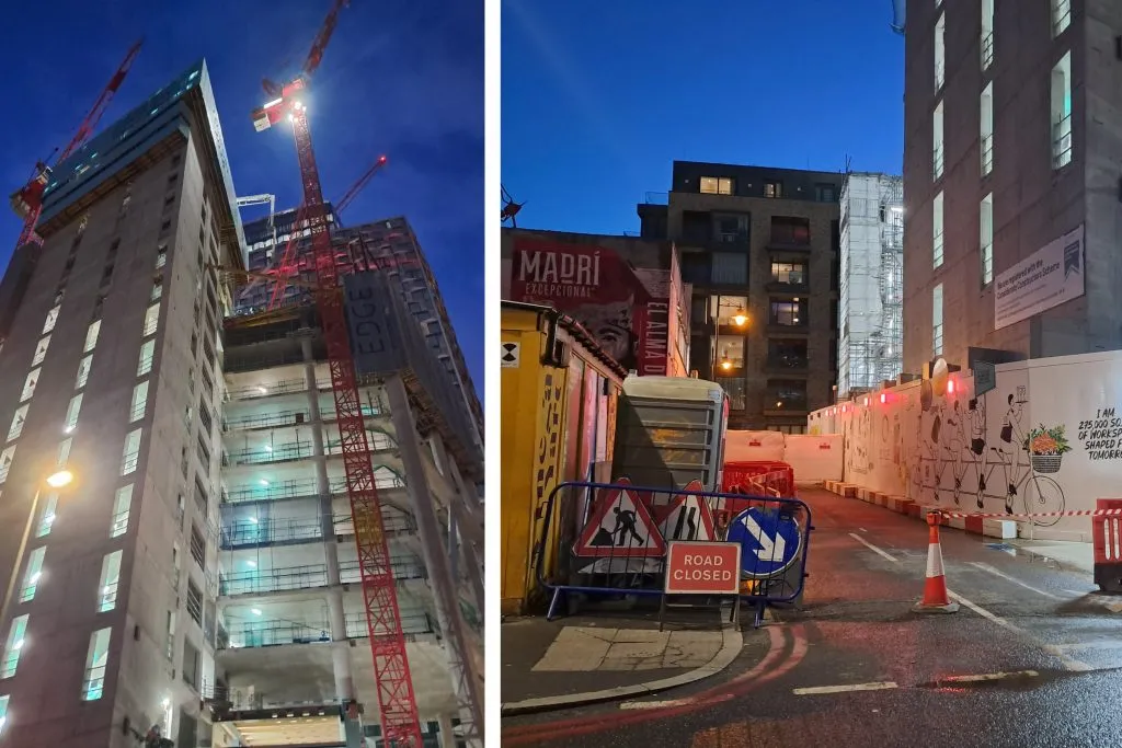 Sinkhole appears at Pilbrow & Partners’ EDGE tower site