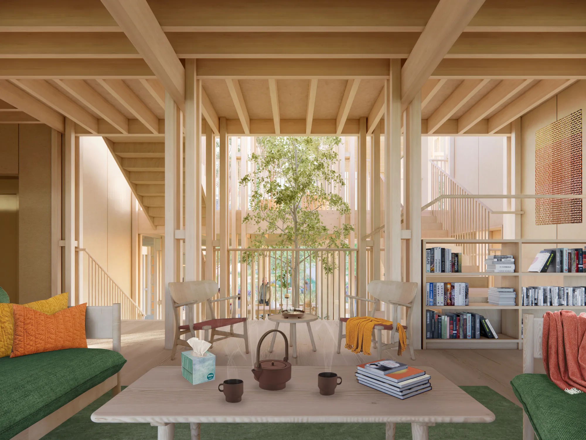 Níall McLaughlin wins approval for timber Maggie’s in Cambridge
