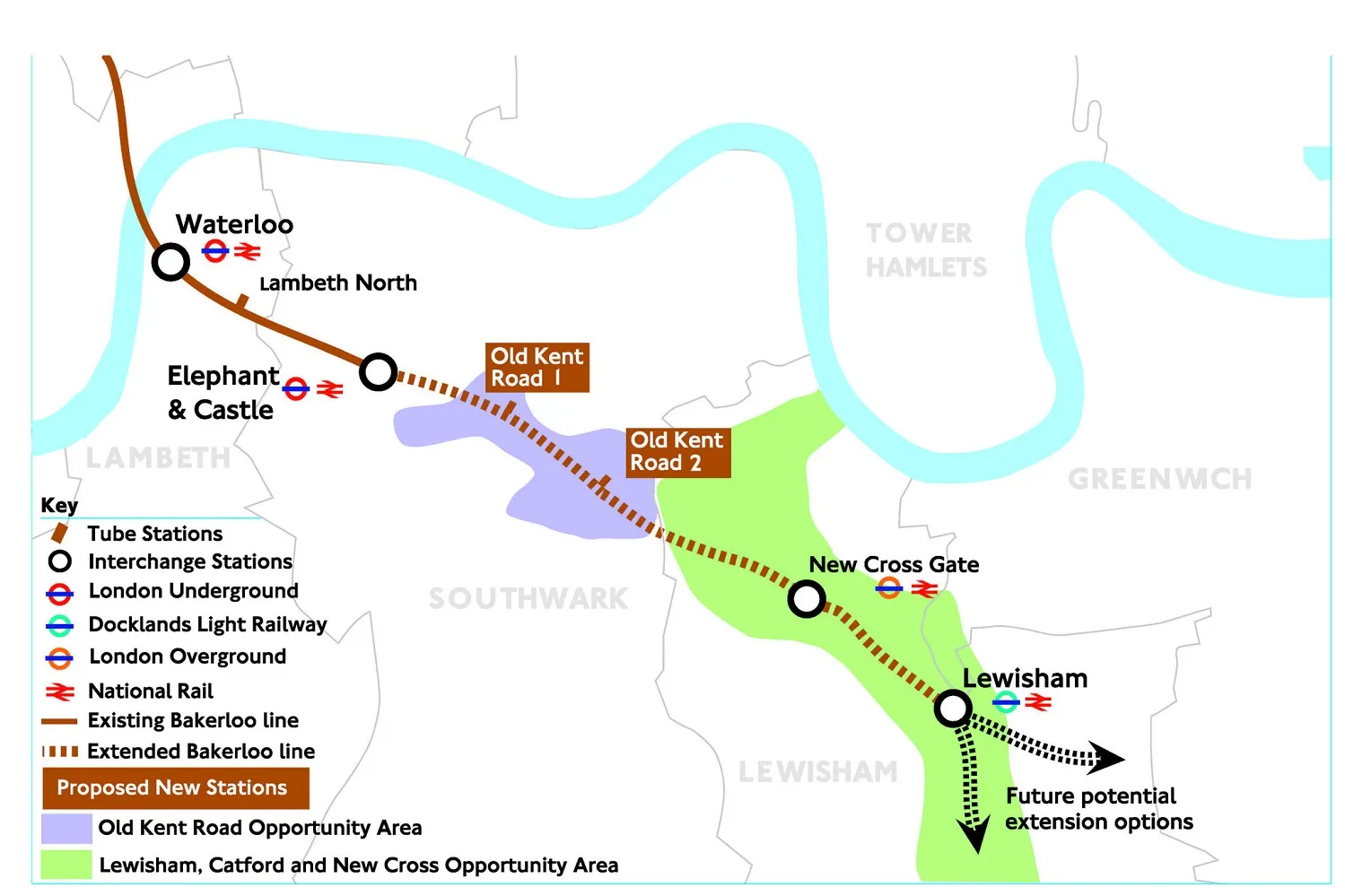 Bakerloo and DLR extensions feature in new London Growth Plan