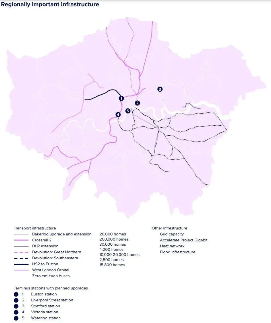 Bakerloo and DLR extensions feature in new London Growth Plan