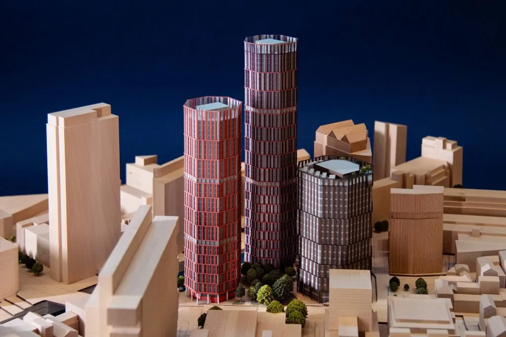 Studio Egret West reveals redesign of 45-storey Manchester tower scheme