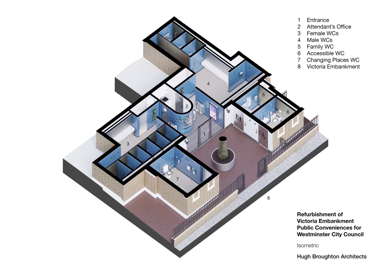 Hugh Broughton Architects completes first of Westminster public toilet ...