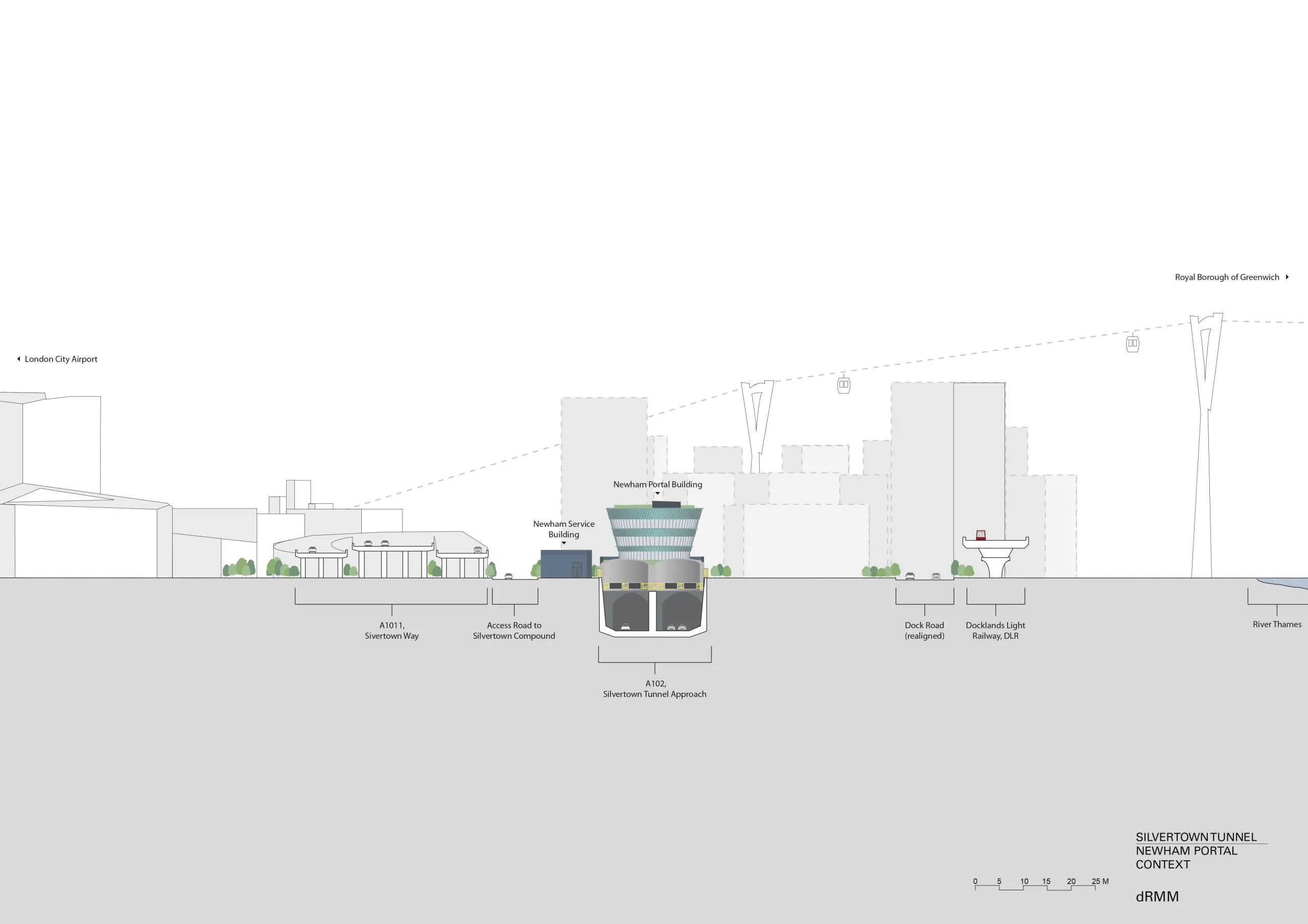 Controversial Silvertown Tunnel opens with dRMM entrance buildings