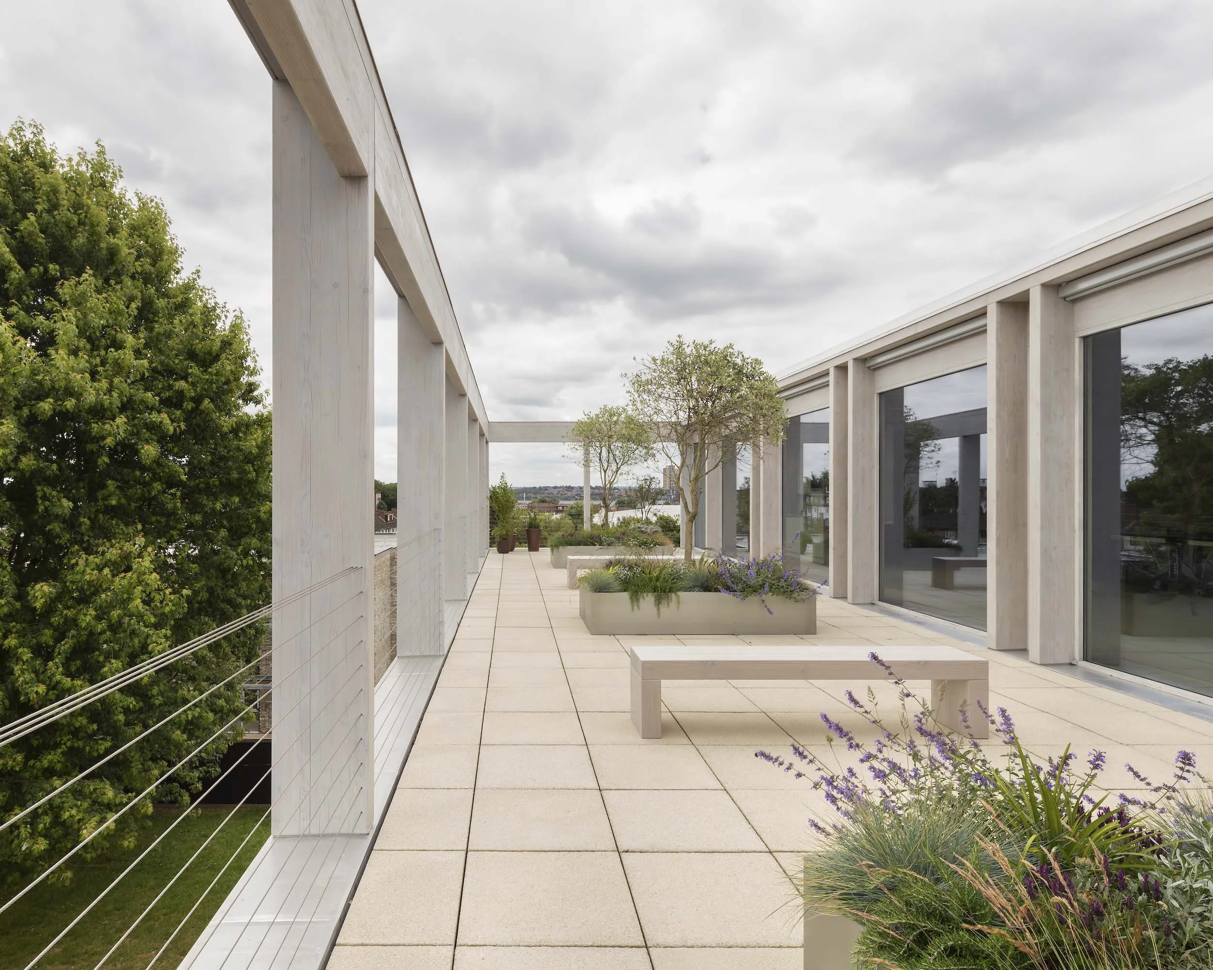 Thomas-McBrien Architects designs glulam ‘pavilion’ atop contractor’s HQ