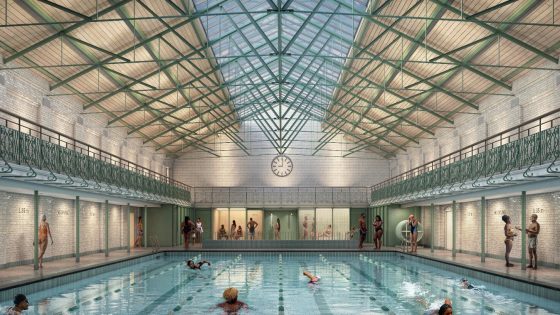 FaulknerBrowns gets OK to refurbish listed Hackney leisure centre