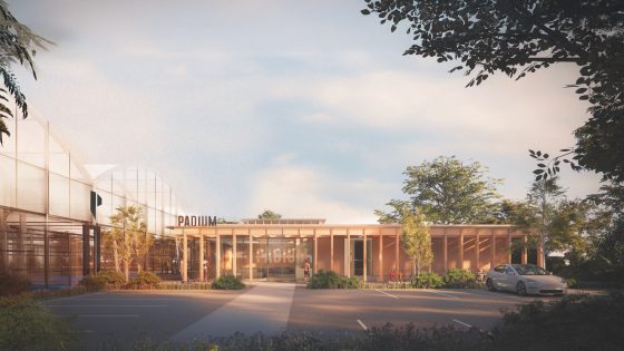 Dowen Farmer submits Scandi-inspired padel club scheme for Blackheath