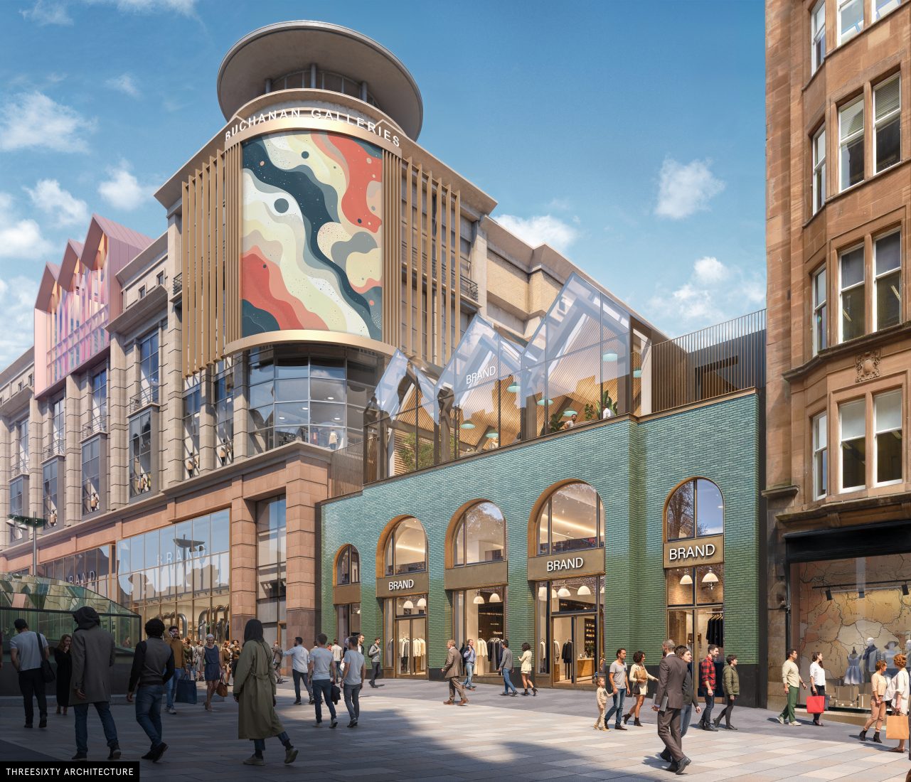 Glasgow practice puts forward scaled-down Buchanan Galleries plans