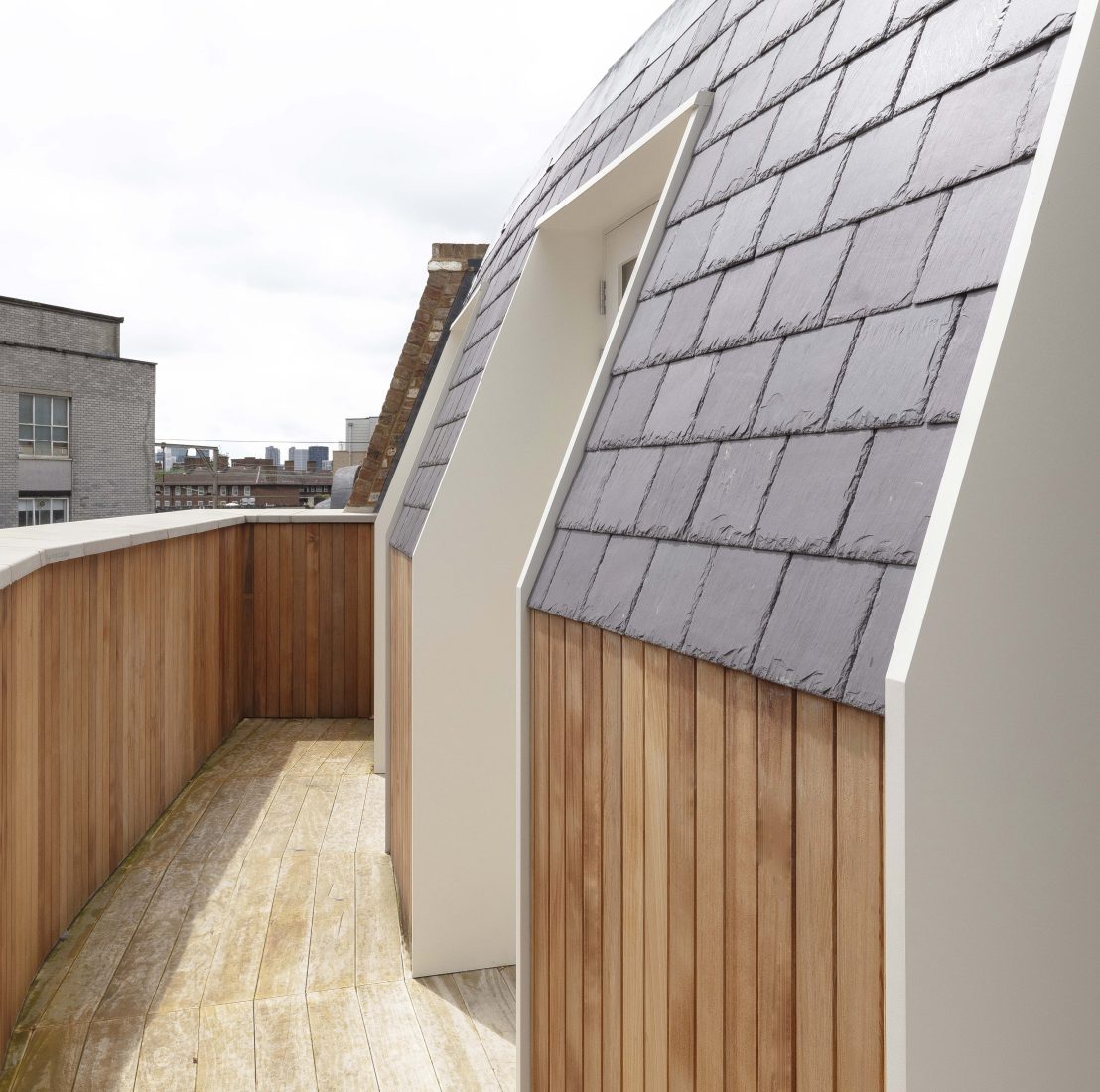 Vine Architecture Studio completes curving rooftop flat