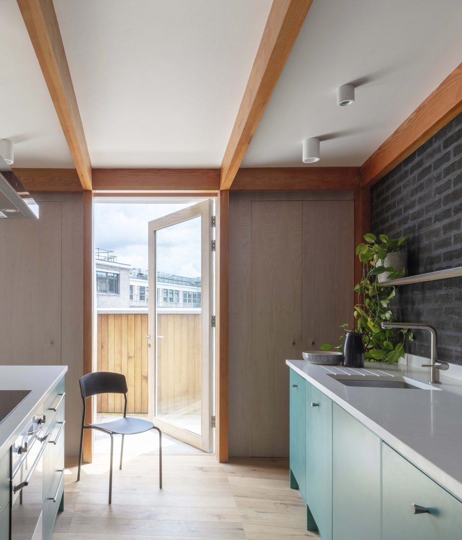 Vine Architecture Studio completes curving rooftop flat