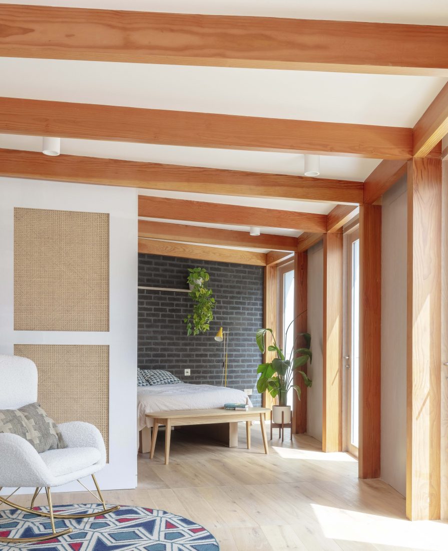 Vine Architecture Studio completes curving rooftop flat