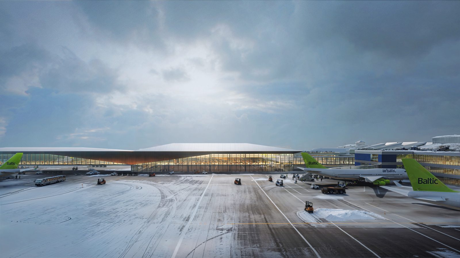 ZHA wins second major Vilnius transport contest with airport victory