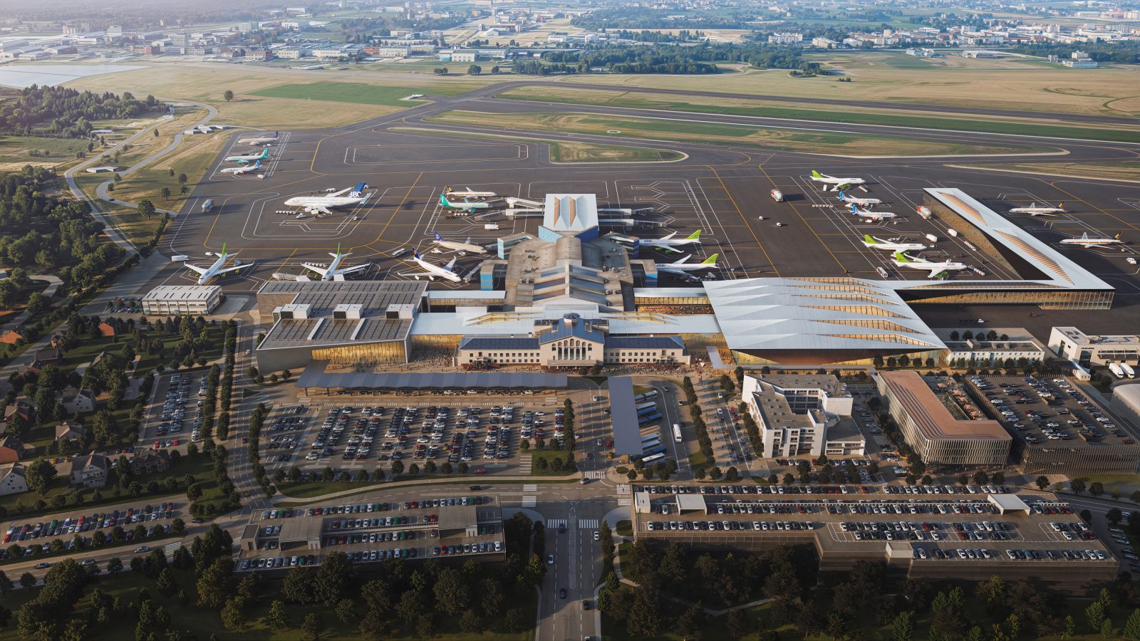 ZHA wins second major Vilnius transport contest with airport victory