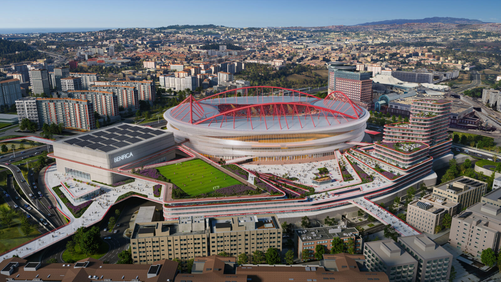 Populous reveals masterplan for £190m Benfica stadium overhaul