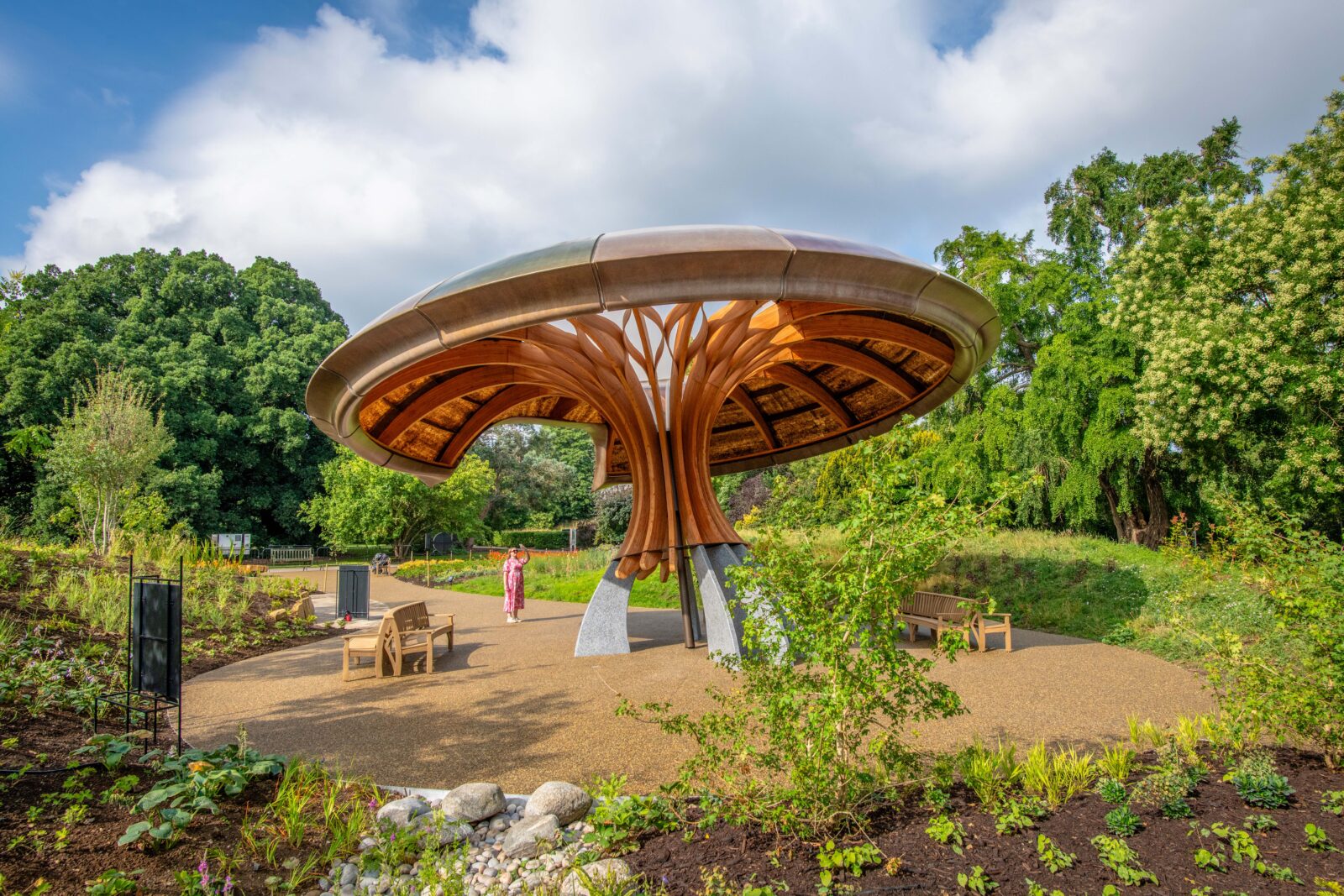 Kew opens Carbon Garden with Mizzi Studio-designed mushroom pavilion