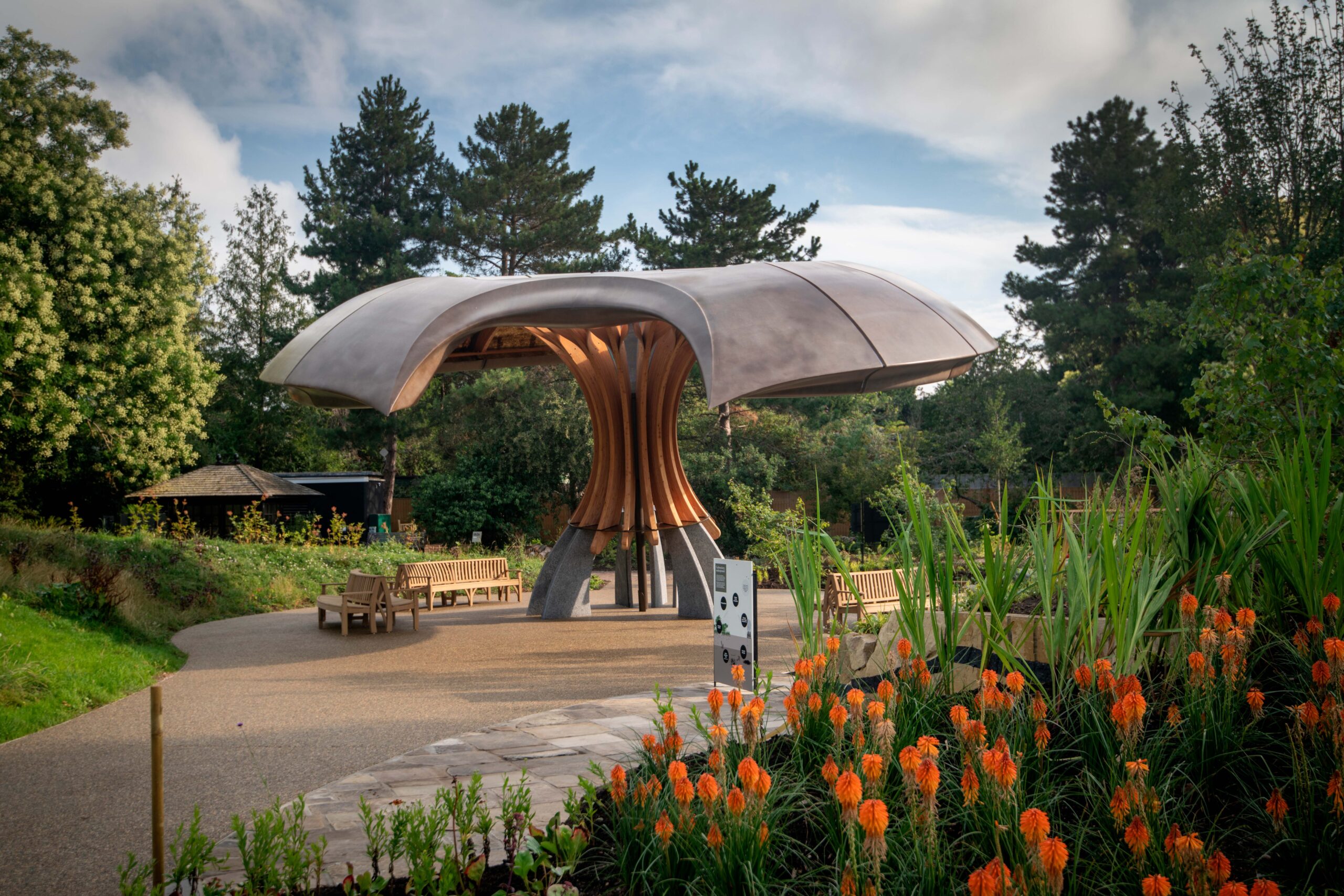 Kew opens Carbon Garden with Mizzi Studio-designed mushroom pavilion