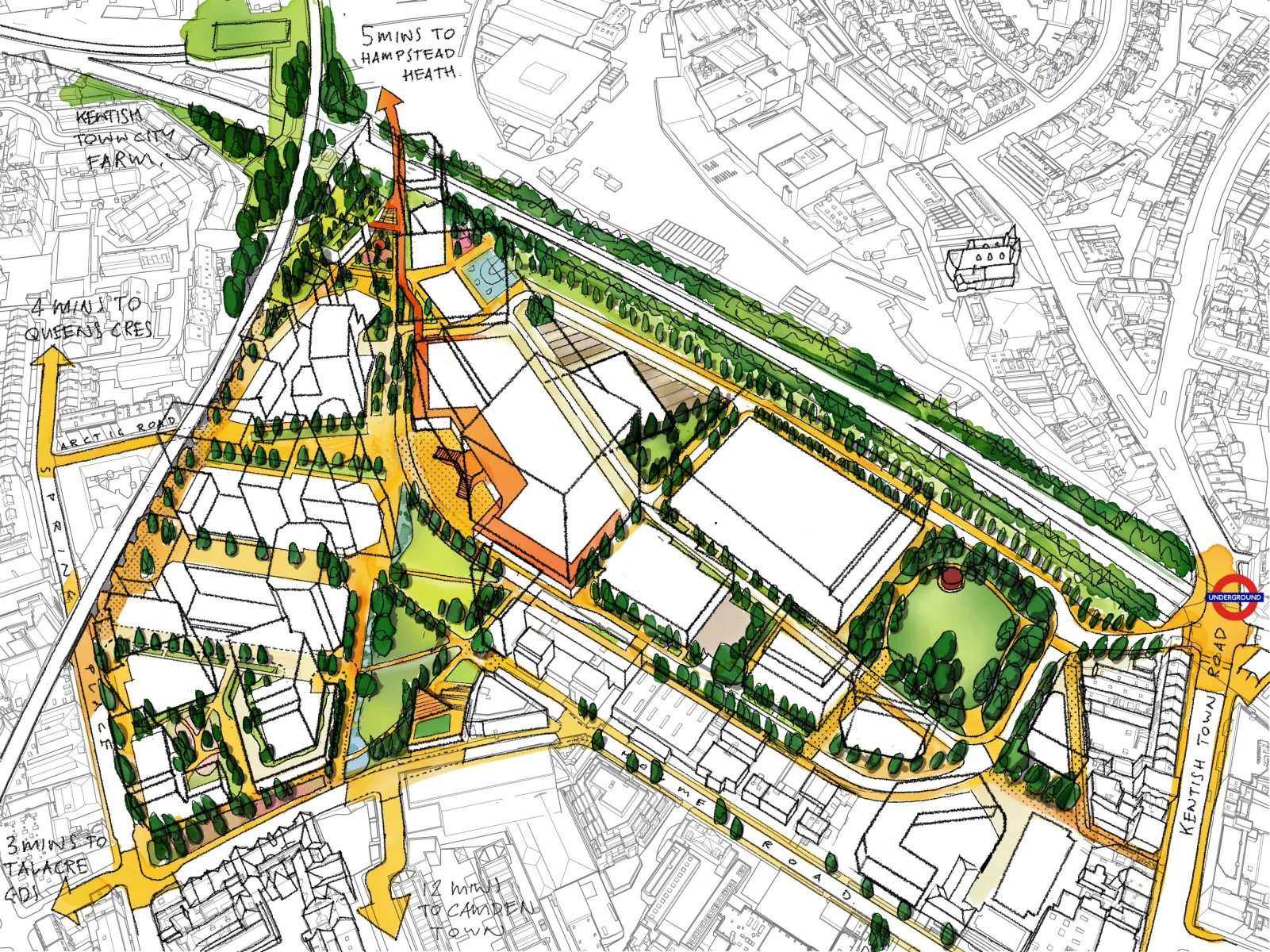 SPPARC unveils Camden film studio scheme including 1,000 homes