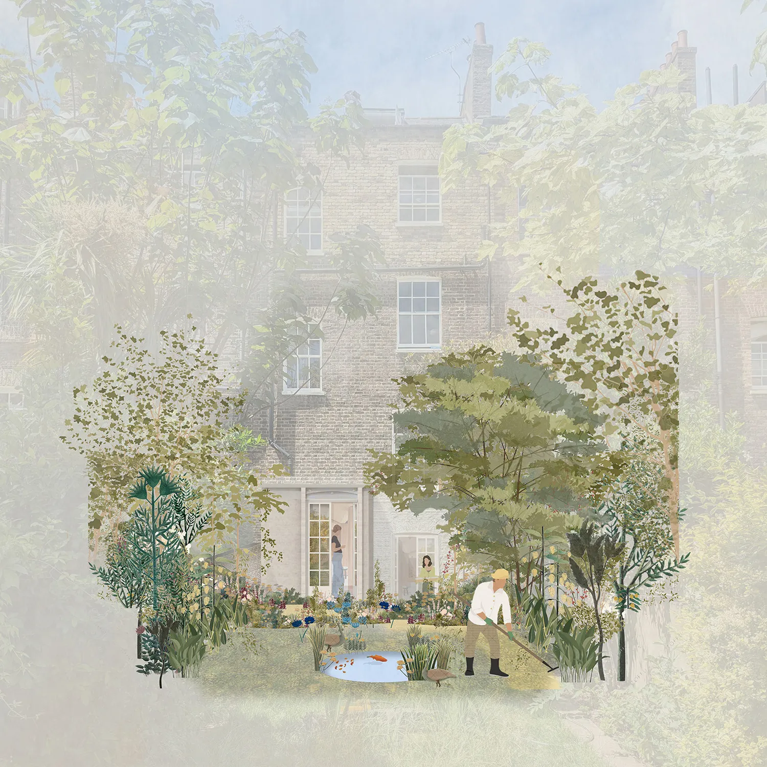 Studio Folk transforms listed terrace with stone brick extension