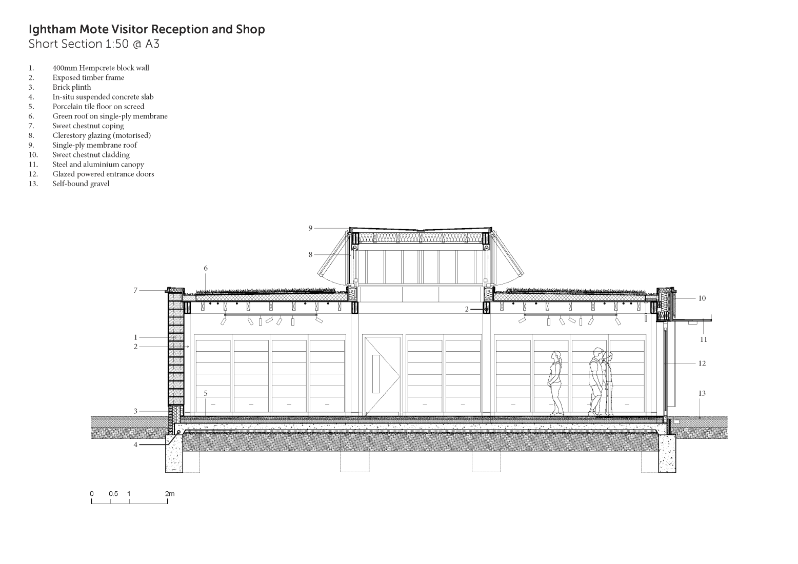 Reed Watts designs hempcrete and timber National Trust visitor centre