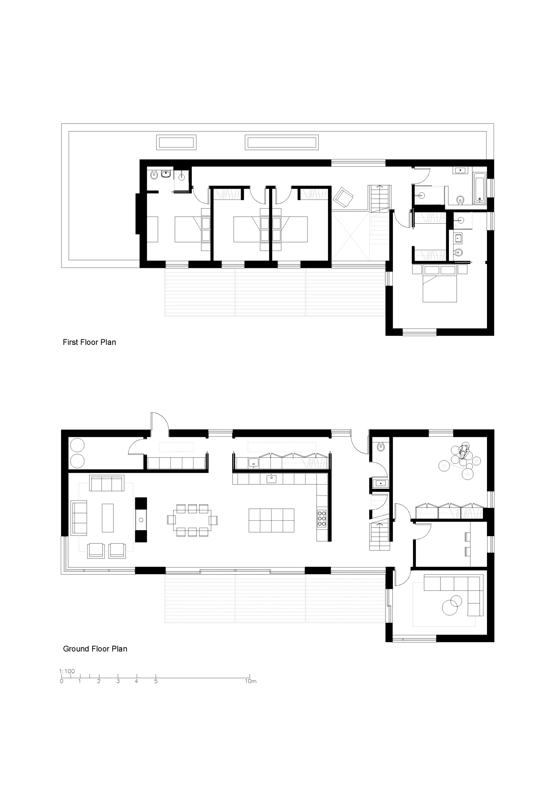 Flint Architects creates ‘pared-back’ house in Buckinghamshire
