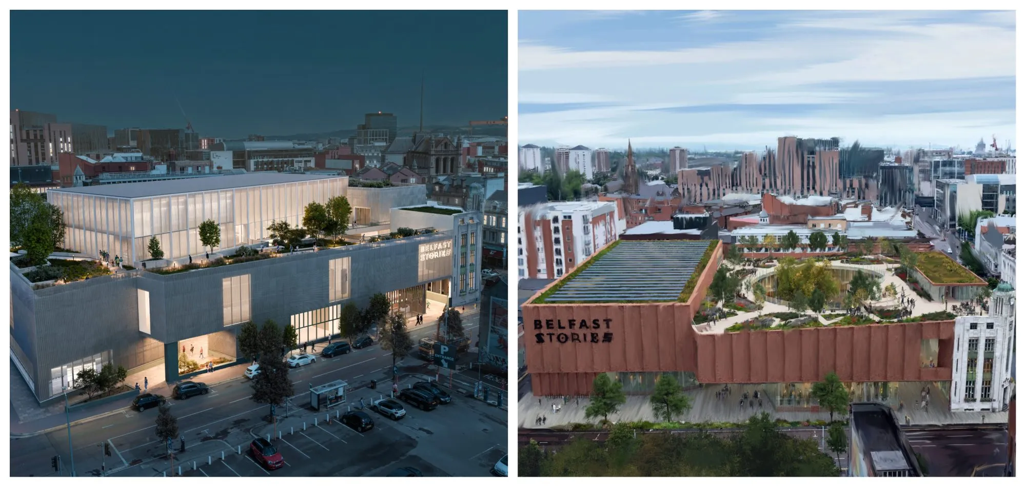 Snøhetta and TODD reveal updated designs for £100m Belfast Stories centre