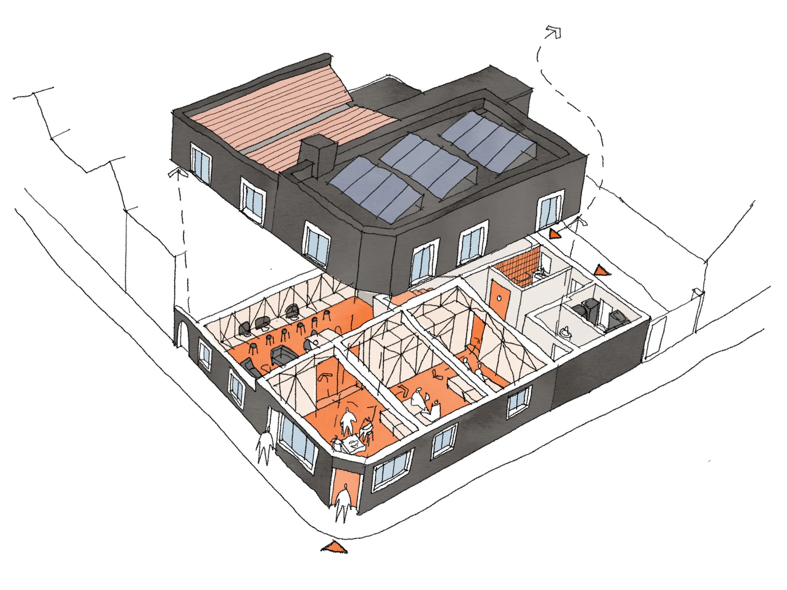 Barefoot Architects transforms former pub into community youth hub