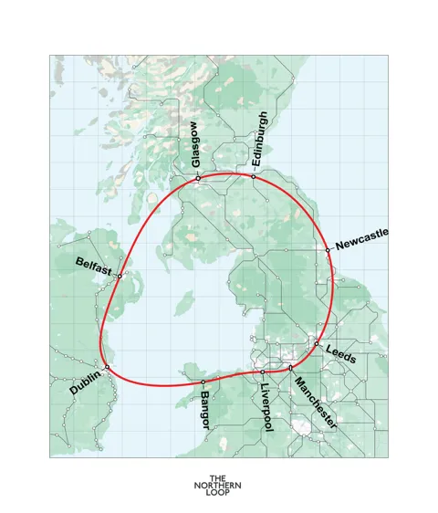 RIBA president proposes giant loop city spanning Britain and Ireland