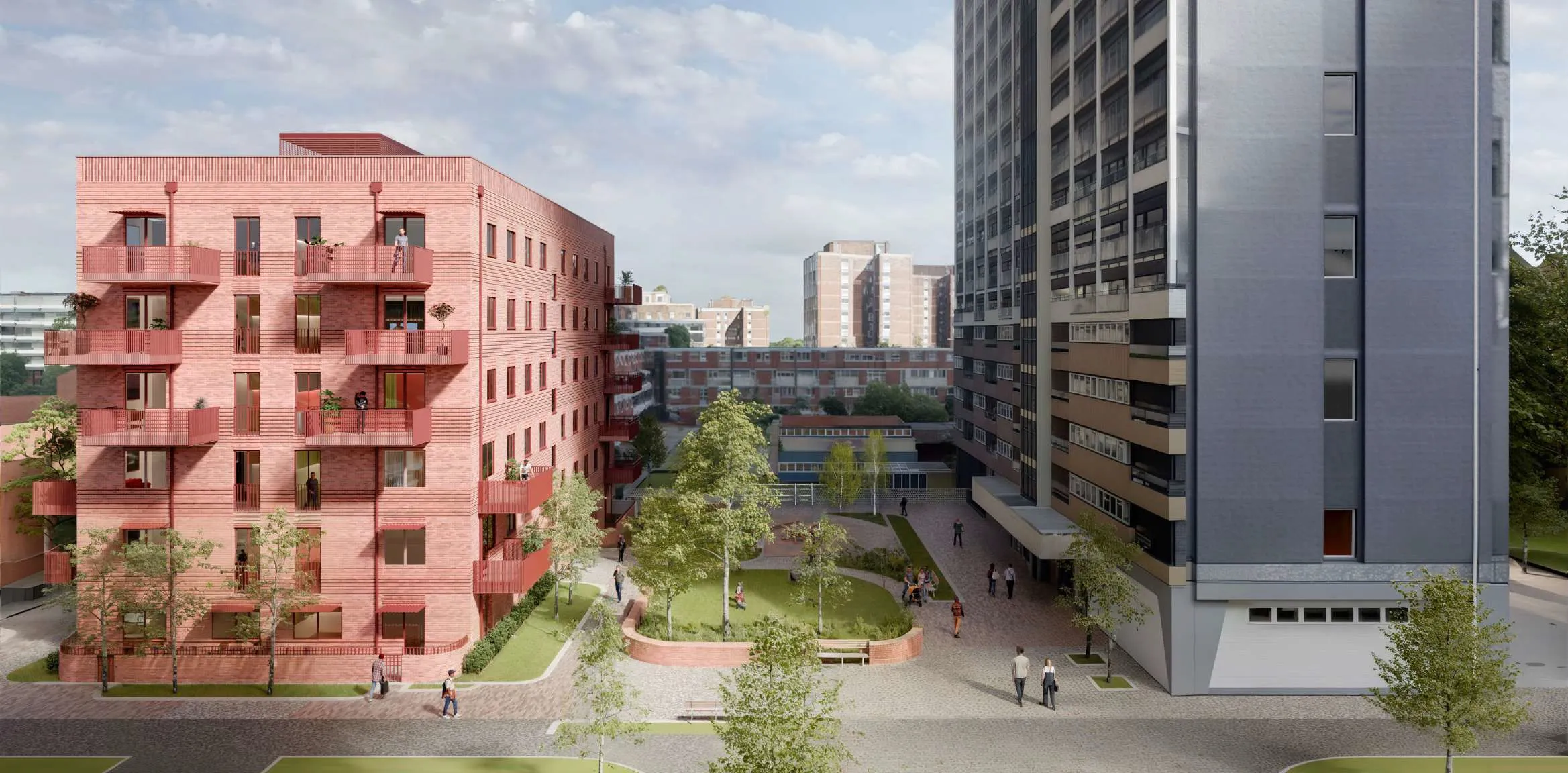 Sergison Bates and NOOMA Studio win consent for Hackney homes