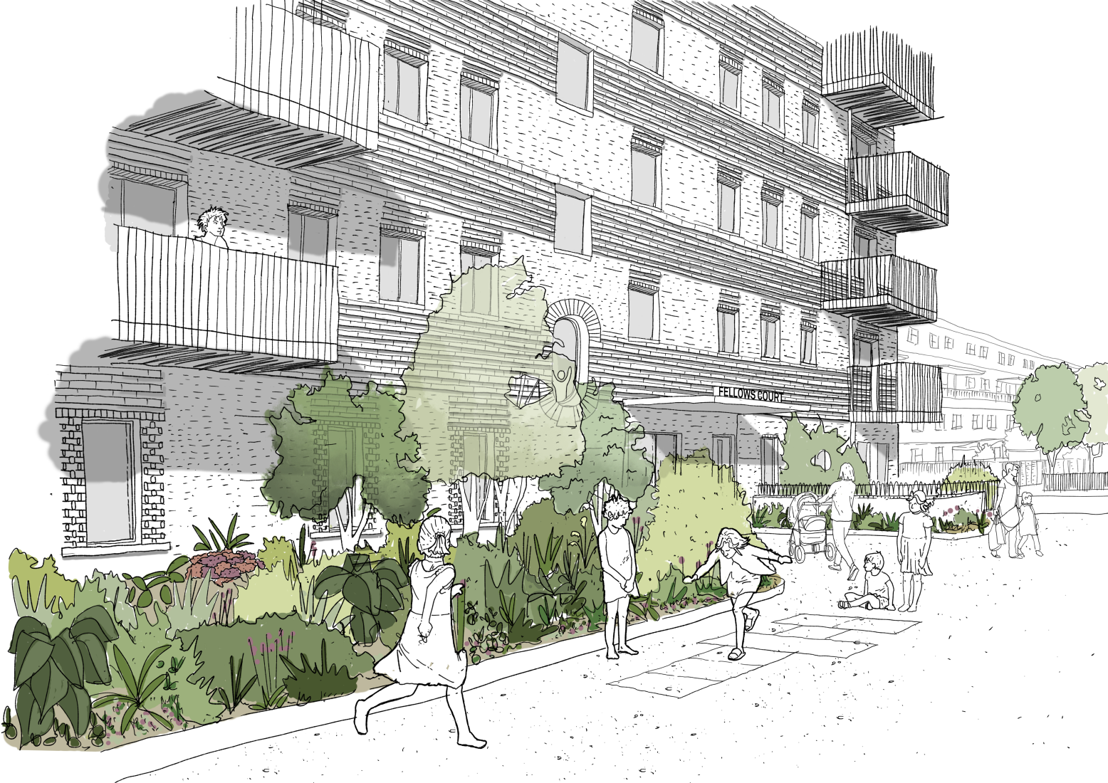 Sergison Bates and NOOMA Studio win consent for Hackney homes
