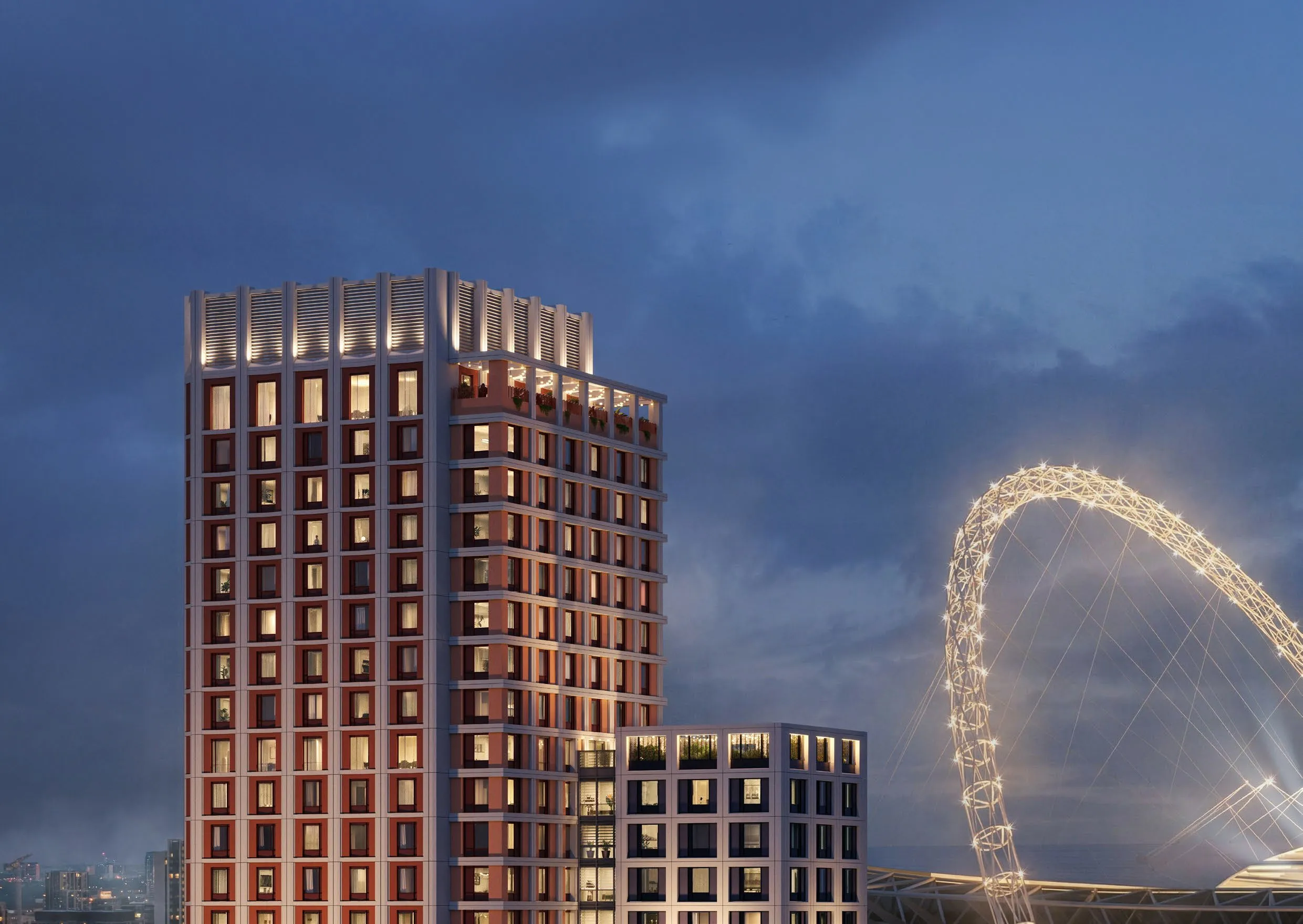 Woods Bagot submits plans for care home and co-living tower in Wembley