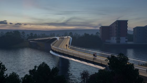 Moxon wins planning for S-shaped footbridge over River Taff in Cardiff