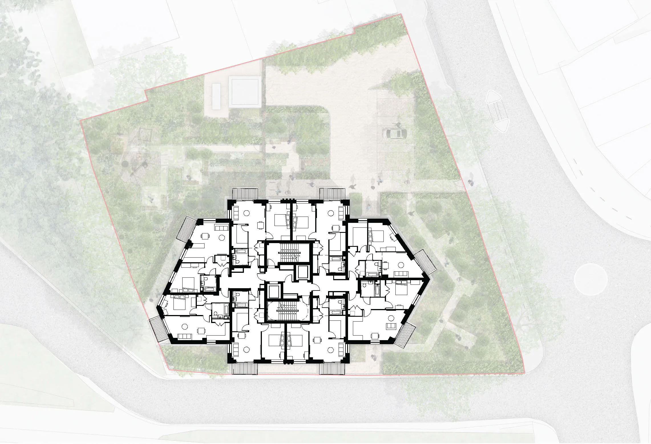 GRID Architects completes housing tower for vulnerable women